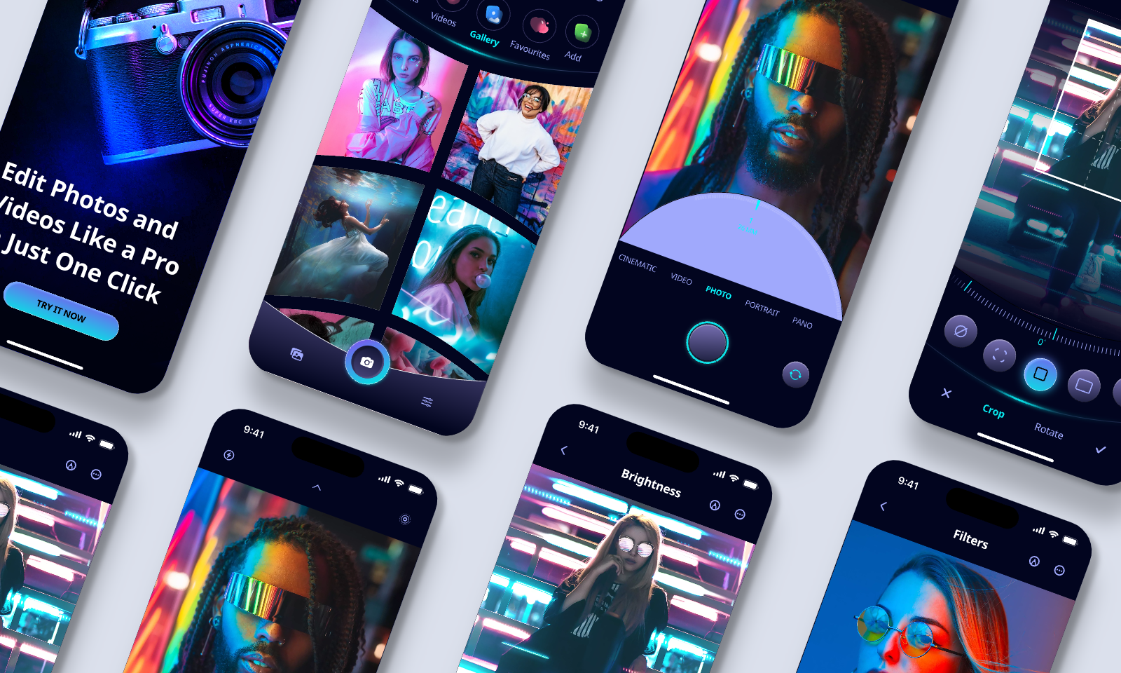 照片编辑APP界面设计 - UI设计素材 - Pixso设计素材